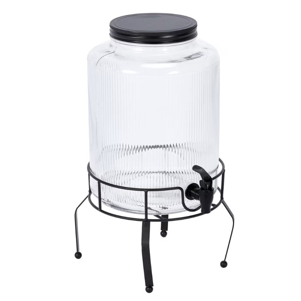 Drinks - Embossed Dispenser with Stand - Strike a Pose